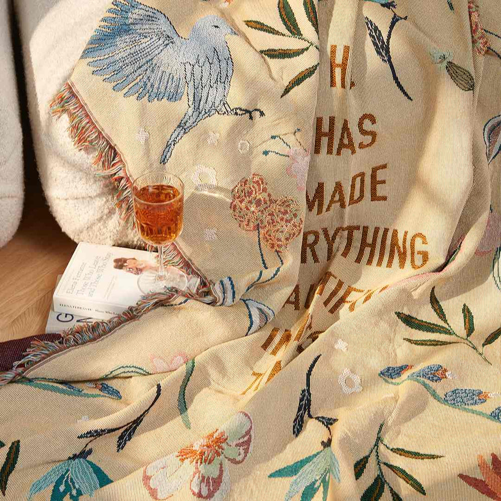Beautiful In Its Time Woven Throw Blanket | Fete
