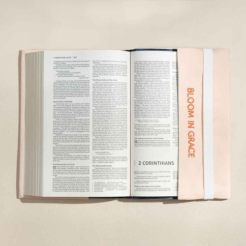 Bloom in Grace Embroidered Bible Cover | Fete