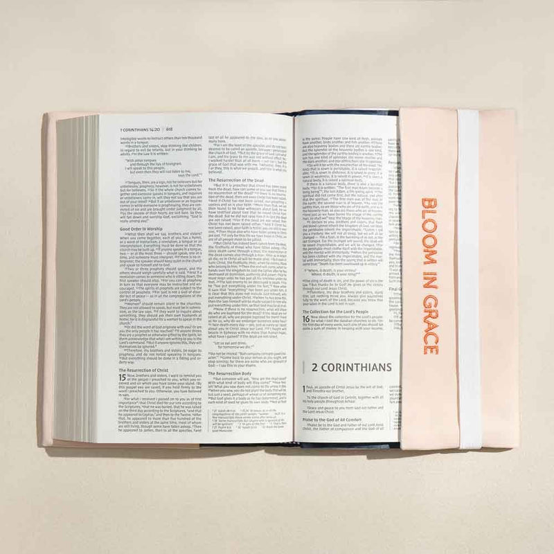 Bloom in Grace Embroidered Bible Cover | Fete