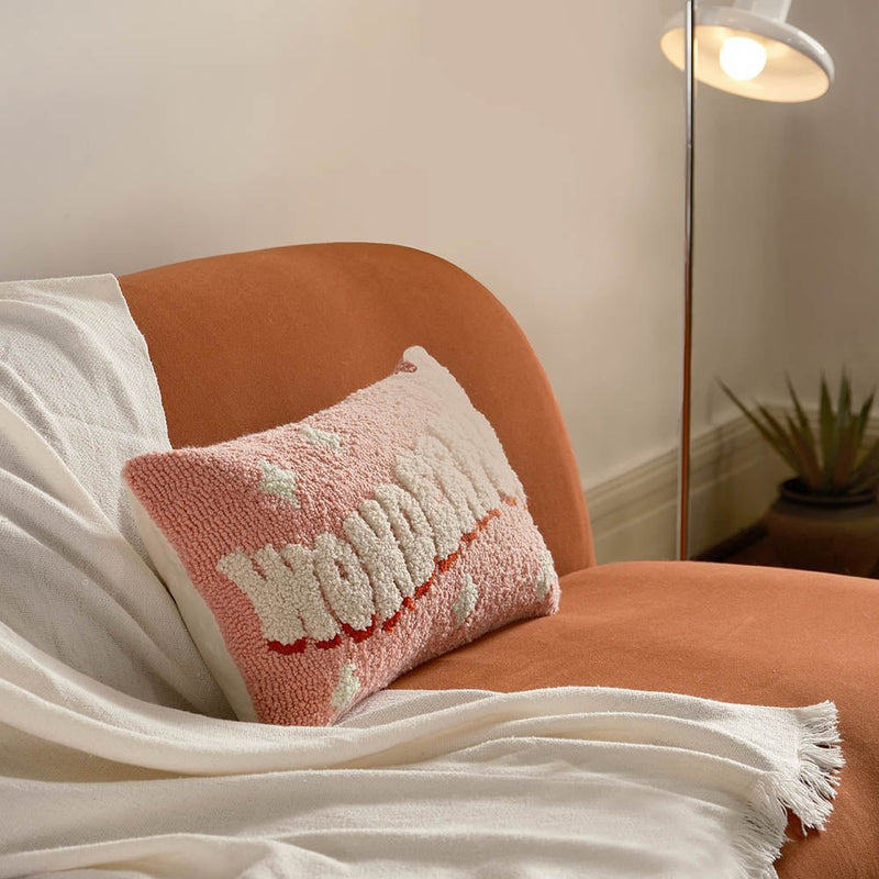 Fete Names of Jesus, Hand Tufted Throw Pillow-Wonderful, Isaiah 9:6 | Fete